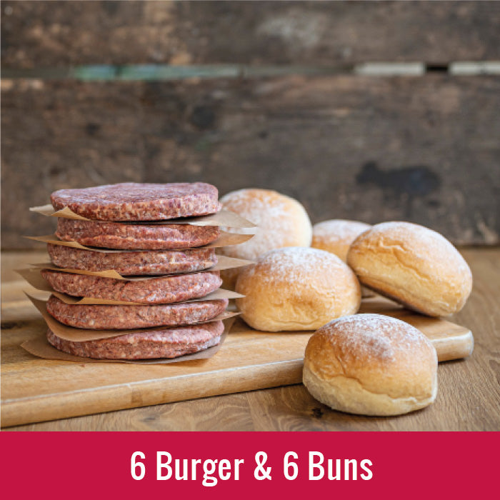 WAGYU BURGER BOX (6 BURGERS) WITH BUNS - celebrate the big wagyu burge ...